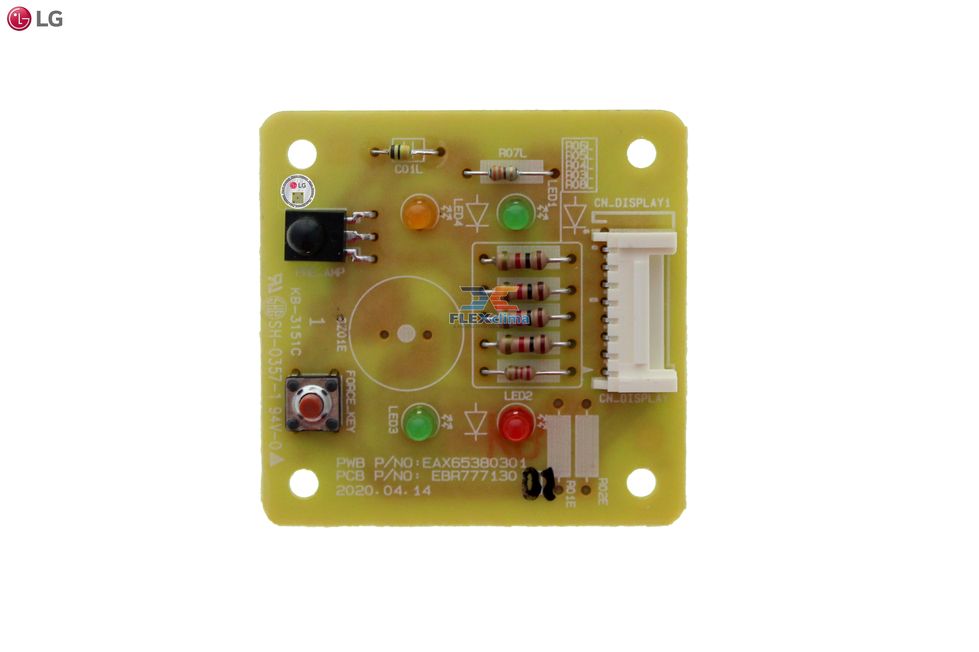 PLACA RECEPTOR/DISPLAY EXTERNO EVAP. DUTO (PWLRVN000) - FLEX CLIMA ...