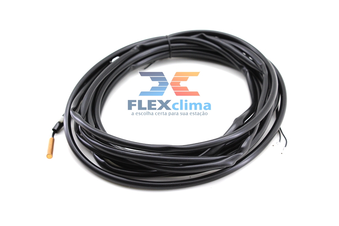 SENSOR/TERMISTOR 5K (5MTS) CABO PRETO - FLEX CLIMA - Peças de reposição ...