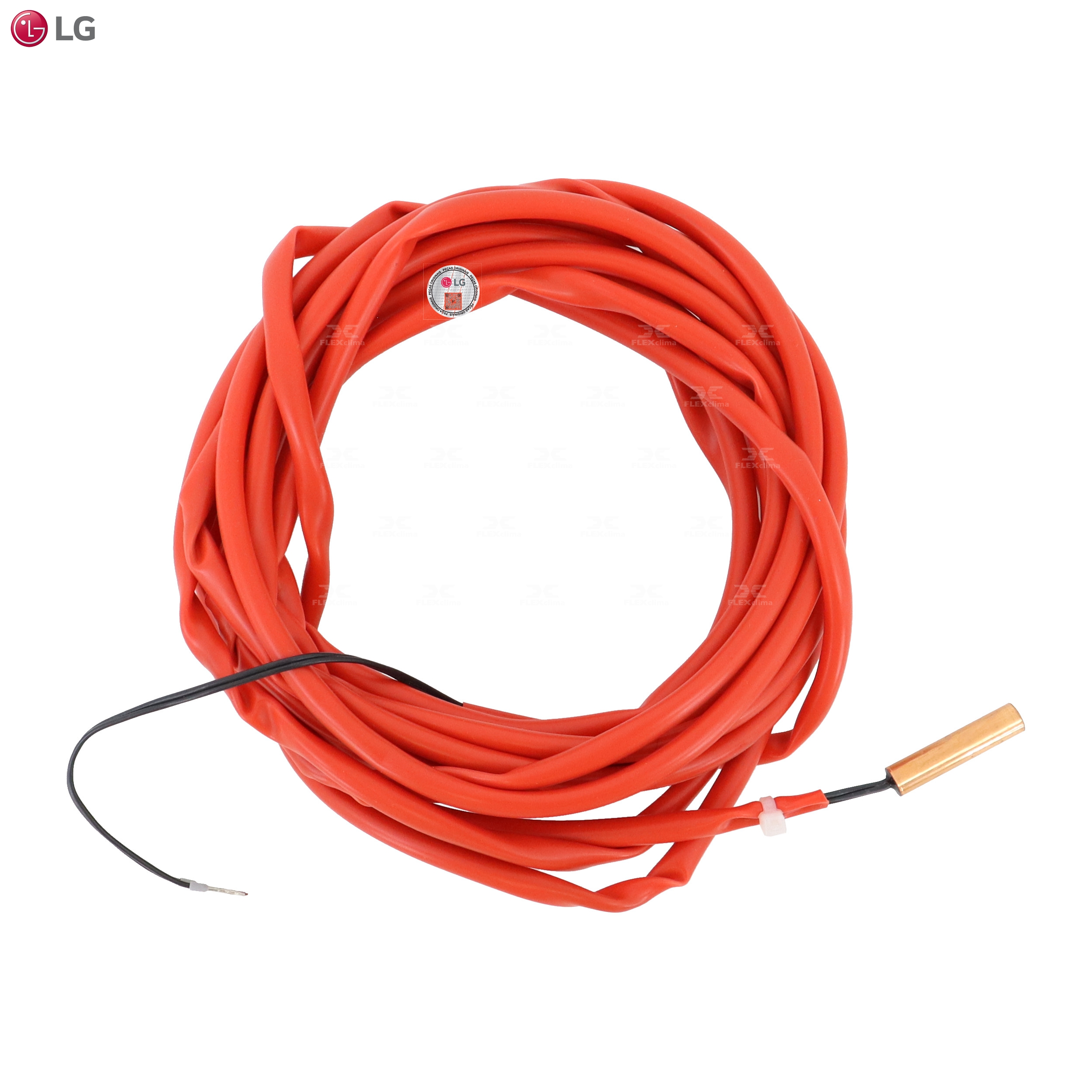 SENSOR/TERMISTOR 5K (5MTS) BULBO GROSSO CABO VERMELHO - FLEX CLIMA ...